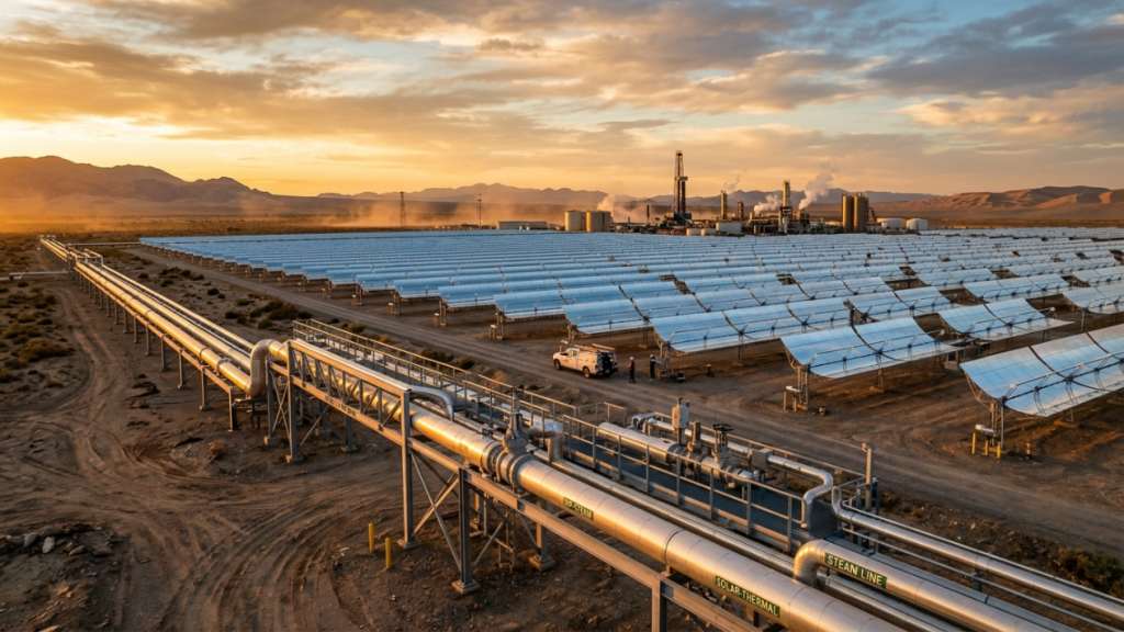 Solar EOR reduz emissões ao substituir gás natural por vapor solar em ...